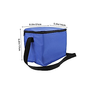 FUNOMOCYA Insulation Thermal Insulation Drink Thermal Insulation Tote Insulated Cooler Cooler for Catering Shopping Insulated Take Out Blue Aluminum