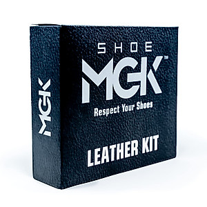Shoe MGK Leather Care Kit - Conditioner Cream, Shoe Cleaner, Shoe Brush, Shoe Shine Sponge