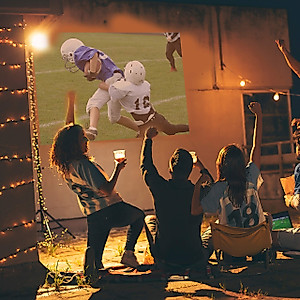 Magnavox MP601 Portable Home Theater Projector with Bluetooth Wireless Technology and Remote in White | Supports 1080p HD Quality | HDMI, USB, AV, & VGA Ports |