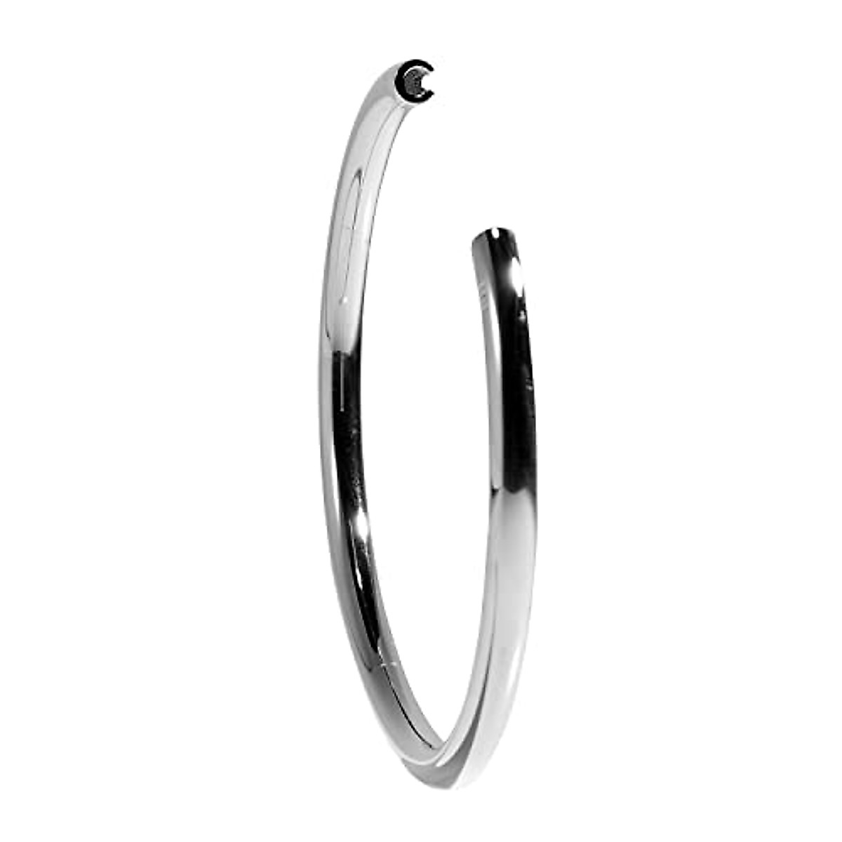 Stella Valle "C Initial Charm Cuff Bracelet | Rhodium Plated Inspirational Bracelets for Women | Adjustable Band Bracelet Gift for Her in the Shape of Initial | Birthday Holiday Present | One Size