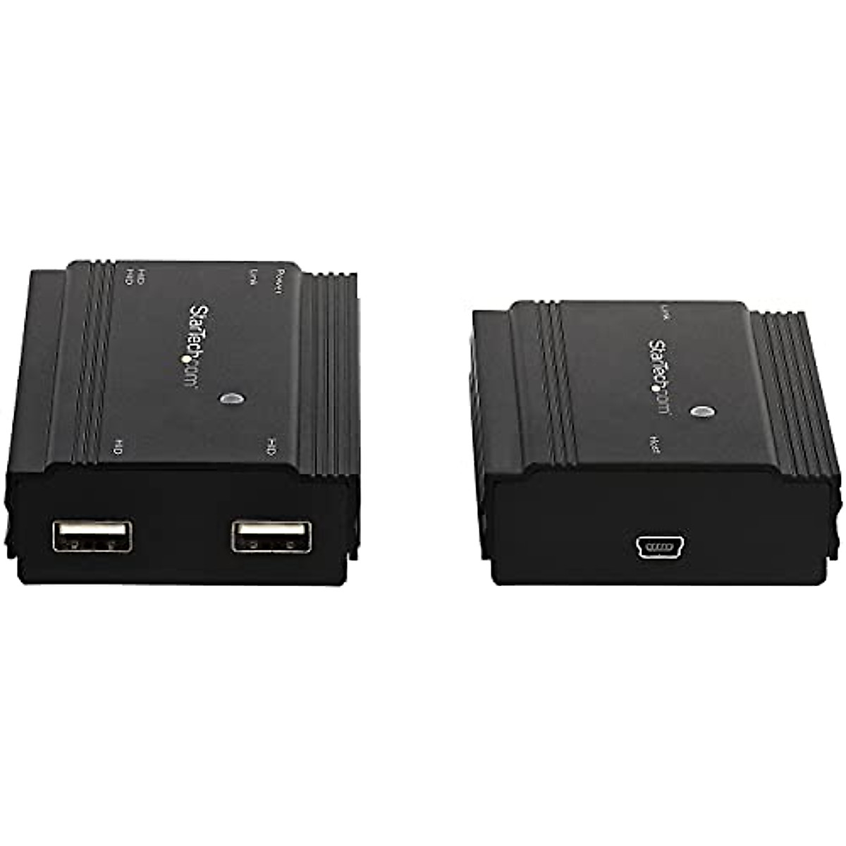 StarTech.com 4-Port USB 2.0 Extender Hub Over Single CAT5e/CAT6 Ethernet Cable (RJ45) - 330ft (100m) - USB Extender Hub Adapter Kit - Metal Housing - Externally Powered - 480 Mbps, TAA