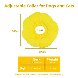 Adjustable Protective Collar for Cat and Puppy，Soft Pet Recovery Collar Does Not Block Vision E Collar，Surgery Recovery Elizabethan Collars