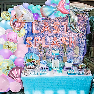 LaVenty 98 PCS Luxury Last Splash Balloons Mermaid Bachelorette Party Decorations Last Splash Bachelorette Party Decoration Mermaid Bridal Shower Party Supplies Last Splash Party Favors