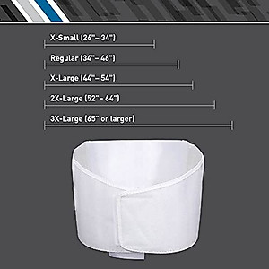 BodyMed Sure-Fit™ Two-Pull Lumbosacral Support, White, Regular – Lower Back Stabilizer – Secure Lumbar Wrap to Support & Stabilize Core Muscles – All-Day Support at Home, in The Office, & Gym