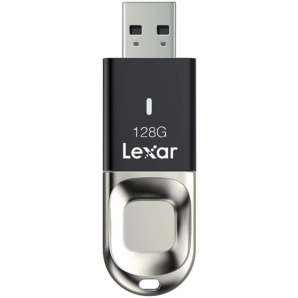 Lexar 128GB JumpDrive Fingerprint F35 150MB/s USB 3.0 Flash Drive Bundle with (1) GoRAM Black Lanyard (128GB, 1 Pack)