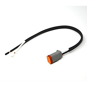 Deutsch Pigtail 2-pin 14AWG 12" Long, (Replaces Grote 68610) (Made in USA)