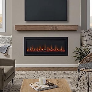 Real Flame® 49" Wall-Mount or Recessed Electric Fireplace Insert by Real Flame