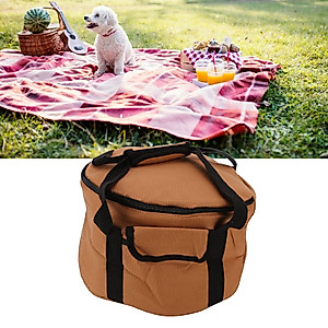 Dutch Oven Storage Bag, 600D Oxford Cloth Outdoor Tableware Storage Bag Crock Pot Carrying Bag Camp Chef Oven Bag Camping Dish Cover for Outdoor Camping