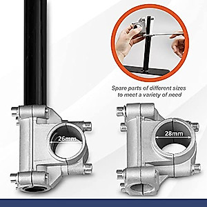 STELLALYRE Adjustable Support Wheels Auxiliary Wheels 26mm(1 inch) and 28mm(1.1inch) for Weed Trimmer Grass Cutter Parts Gas String Trimmer Petrol/Electric Brushcutter Strimmer