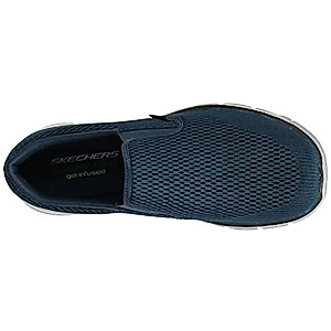Skechers mens Equalizer Double Play Wide Slip On Loafer, Navy, 12 Wide US