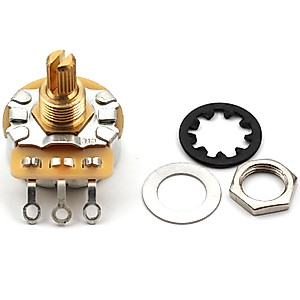 CTS 250K Short Split Shaft Audio Pots - 450G Series - Lot of 3 (3X) + .022uf Orange Drop cap for Fender Strat