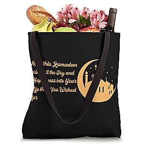 Ramadan Muslim Islam Arabic Eid Mubarak Allah Fasting Tote Bag