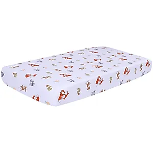 EliteHomeProducts EHP Super Soft Microfiber Crib Fitted Sheet, Breathable Sheets That Stay Cool, 28" X 52" + 9" (Printed Design/Deep Pocket) (Forrest Critters)