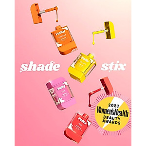 HALLY Shade Stix | Orange | Temporary Hair Color for Kids & Adults | Ditch Messy Hair Spray Paint Chalk Wax & Gel | One-Day Wash-Out Hair Dye | Washable Safe | Orange Hair Makeup for Boys Girls