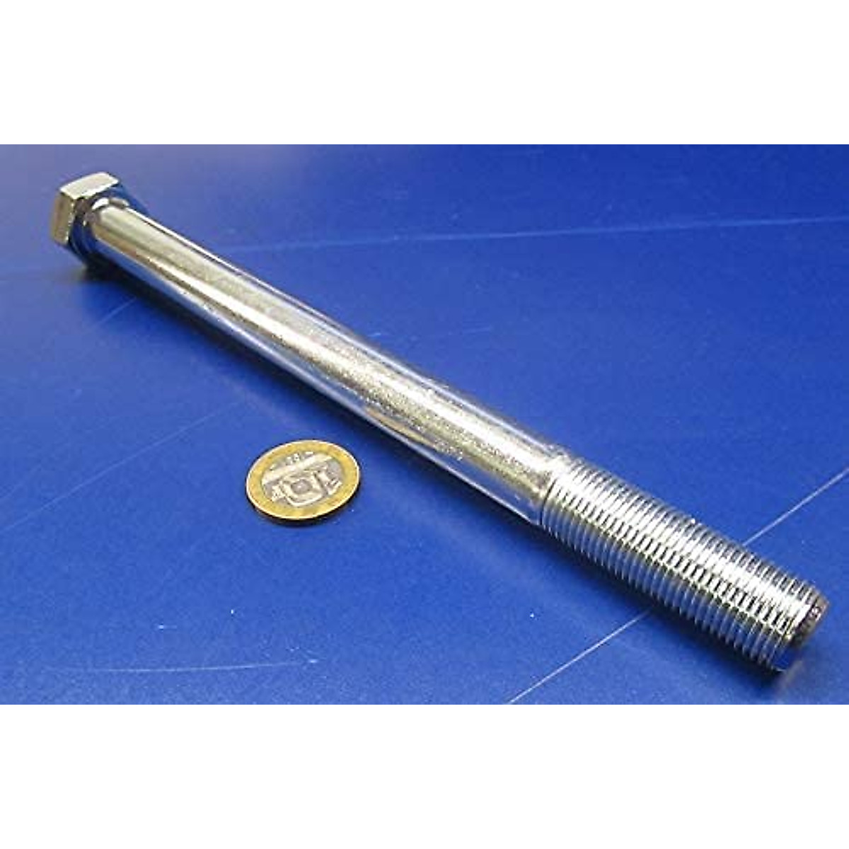 Grade 5 Zinc Steel Hex Bolts RH PT 5/8"-18 x 8.00" Length
