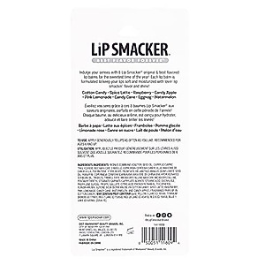Lip Smacker Holiday Original & Best - 8 Moisturizing Lip Balms, Fun Assortment, Hydrating & Protecting - Vegan