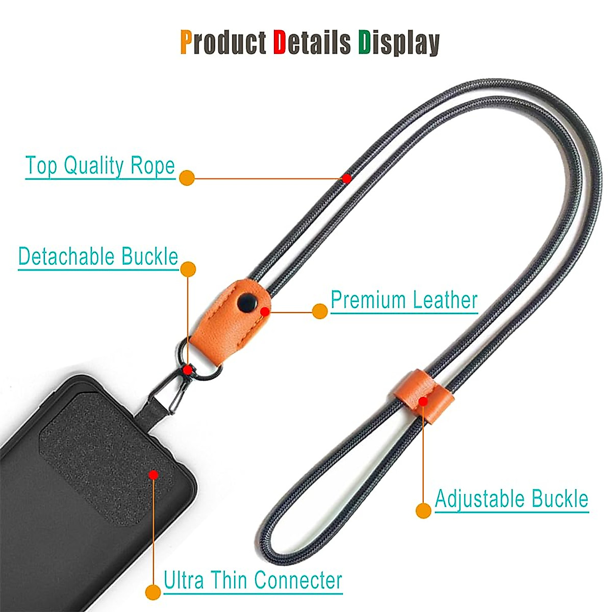 JEZSTHAI Patterned Case for Motorola ThinkPhone Cover with Adjustable Neck Cord Strap,Soft Shockproof Protective Cover Case with Universal Phone Lanyard/Wrist Strap,Style*A06