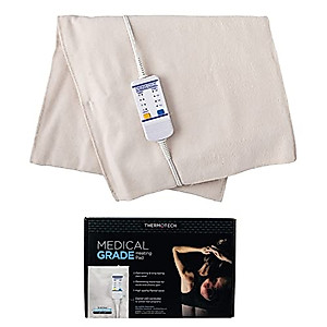 Thermotech Automatic Digital Moist Heating Pad Heating Pad, Beige, king 27 X14