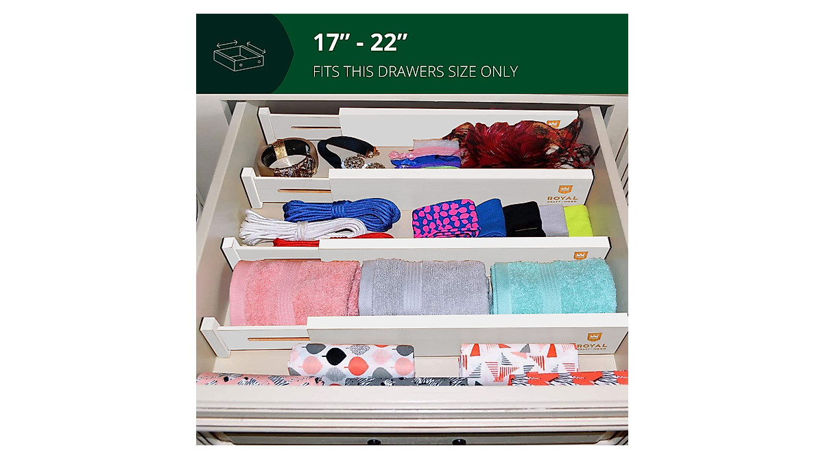 Adjustable Bamboo Caddy - Organize Your Space Efficiently