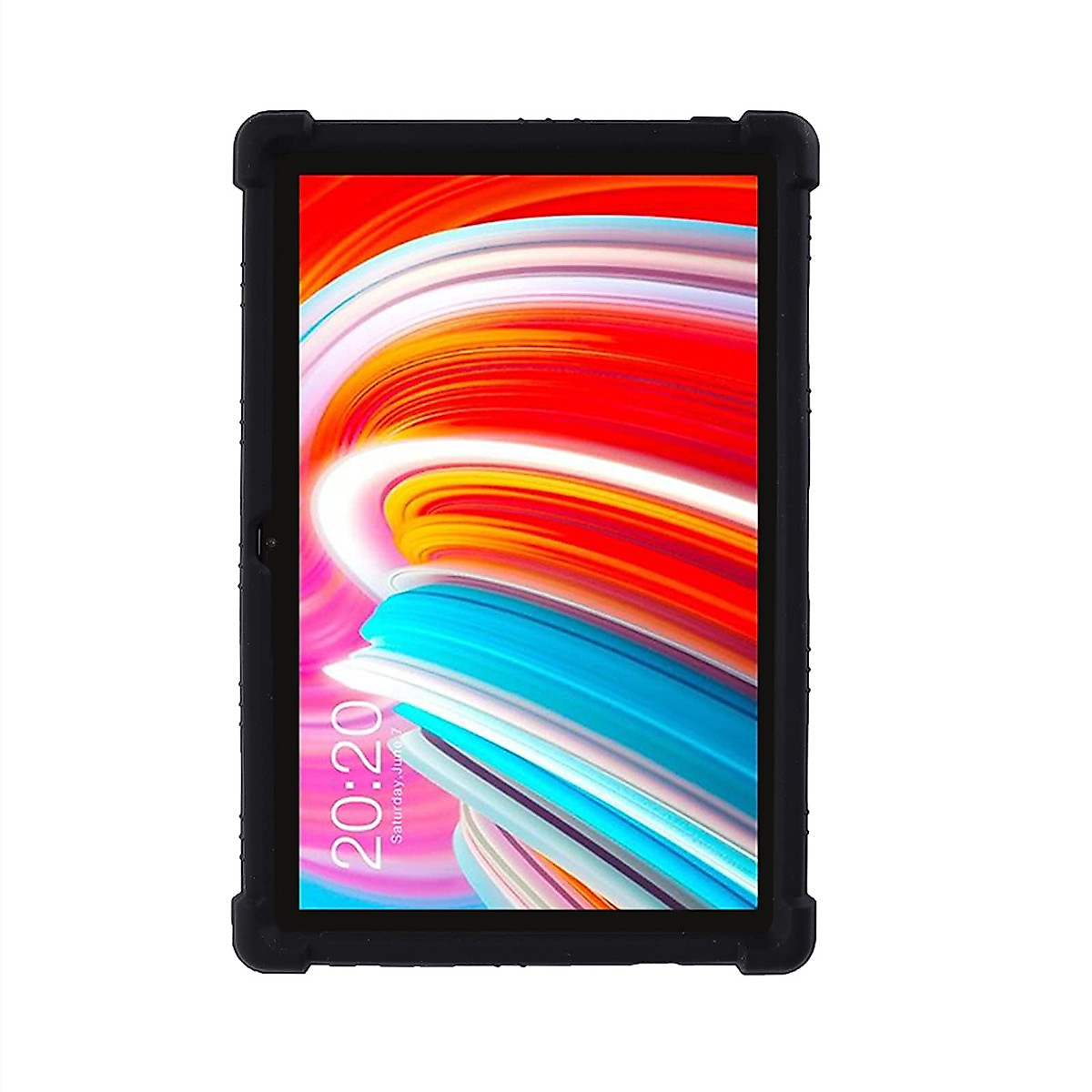 HminSen Case for Teclast P30S/M40 Plus Tablet, Silicone Stand Cover for Teclast P20S/P20HD/P40HD/M40/M40S/M40 PRO, for Blackview Tab 8/8E/Dragon Touch Notepad 102 10 Inch Tablet (Black)