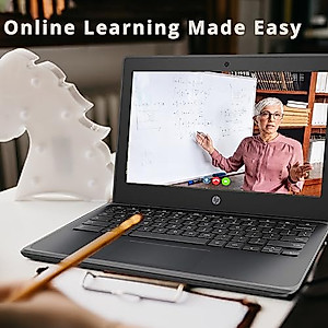 HP 2022 11.6" HD Display Chromebook Laptop, Intel Celeron Processor N3350, 4GB RAM, 32GB eMMC, Intel HD Graphics 500, HD Webcam, HD Audio, USB-C, Chrome OS, Gray, 32GB SnowBell microSD Card