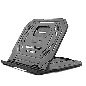 Drawing Tablet Stand, Laptop Stand, Foldable Stand for Pen Tablet Display, 9 Levels Adjustable Angles with a Built-in Phone Holder, for 12-17 inch Drawing Tablet, MacBook, Laptop, iPad, Book, Phone