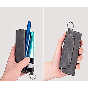 Goodern Compatible for Protective Case Cover Anti-Shock Protective Cover Frosted Leather Carry Case for IQOS 3.0/IQOS 3 Duo (Grey)