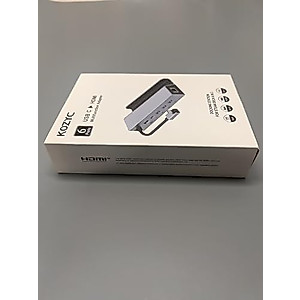 Docking Station for Steam Deck, KOZYC 6 in 1 Stream Deck Dock with HDMI 2.0 4K 60Hz, 1Gbps RJ45 Ethernet, 3 USB 3.0 5Gbps, and 100W Charging USB-C Port Compatible with ROG Ally, Steam Deck, Laptop