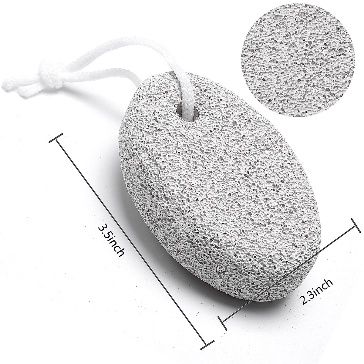 2PCS Natural Pumice Stone for Feet, HOOMBOOM Lava Pedicure Tools Hard Skin Callus Remover for Men/Women Feet and Hands - Natural Foot File Exfoliation to Remove Dead Skin