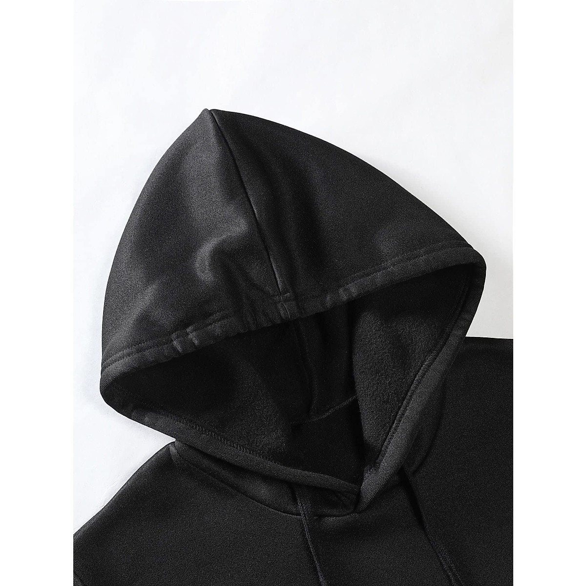 SOLY HUX Men's Floral Print Casual Graphic Hoodies Drawstring Long Sleeve Pullover Sweatshirt Black Floral M