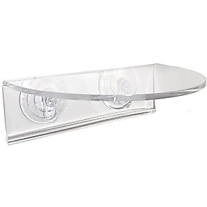Window Garden Veg Ledge - Window Shelf for Plants, Clear Acrylic Shelves - Suction Cup Indoor Plant Holder - Glass Window Sill Extender for Microgreens Kit, Seed Starter Pots, Planters (1 Pack)