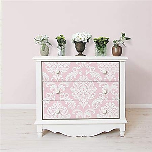 NuWallpaper NU1397 Ariel Peel & Stick Wallpaper, Pink
