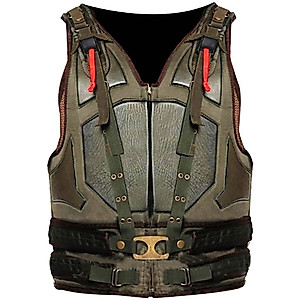 Zulin Men's Green Military Style Tactical Bane Vest | Military Bane Rises Knight Costume Vest For Halloween | XL