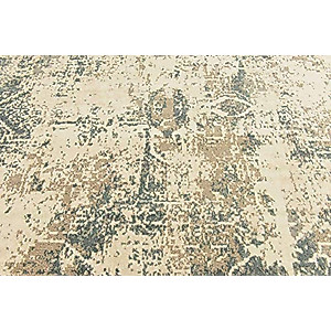Unique Loom Tuareg Collection Vintage Distressed Traditional Area Rug, 8 x 10 ft, Beige/Green