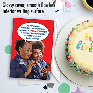 NobleWorks - 1 Funny Birthday Greeting Card with Envelope - Grown-Up Humor, Happy Birthday Card for Senior Citizens - Incorrect C9345BDG-ET