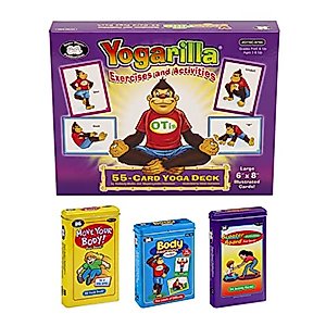 Super Duper Publications | Yoga Exercise, Activities & Body Awareness Fun Decks | Move Your Body & Scooter Board Flash Cards | Occupational Therapy and Motor Skills Bundle | Educational Materials