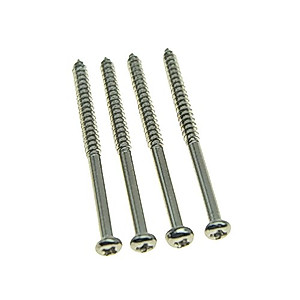 KAISH Pack of 20 Bass Guitar Pickup Mounting Screws Pickup Springs for Precision P Bass or J Bass or P90 Soap Bar Pickups Nickel