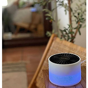 LumixUV Smart UV-C Air Sanitizer and Purifier | White Noise Machine | Night Light | Air Quality Monitor | Ultraviolet LEDs Remove Odors, Kill Viruses, Mold, Bacteria, and Allergens - iOS & Android App