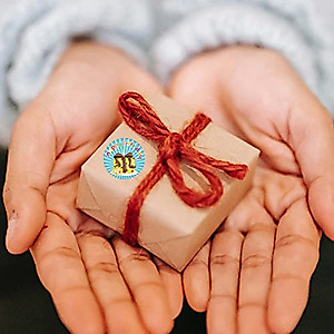 PMCDS2G Happy Birthday Stickers Seals 1" 500units in 1Roll for Birthday Décor Party Supplies Cards Sealing(Shining Happy Birthday)