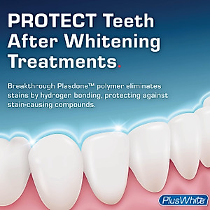 Plus White Post Whitening Stain Rinse - Protects Against Smoking, Wine, & Coffee - Dentist Recommended Whitening Teeth Rinse (6 oz, Pack of 1)
