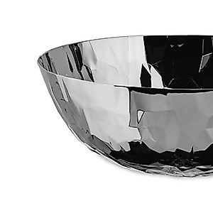 Alessi "Joy n11" Round Basket in 18/10 Stainless Steel Mirror Polished, Silver