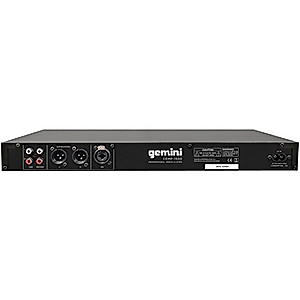 Gemini Sound CDMP-1500 19 Inch Professional/Home Anti Shock Audio Rackmount Single Disc Drive Mountable CD MP3 USB Media Music Player System Input with Remote