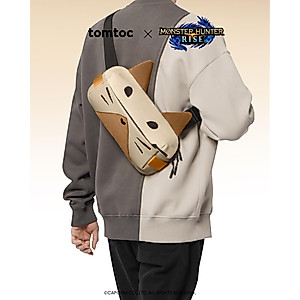 tomtoc Palico EDC Sling Bag for Men and Women, Monster Hunter Travel Daypack Backpack Crossbody Bag