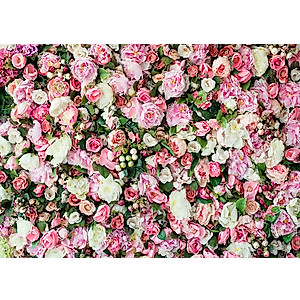 Art Studio 9x6FT Flower Photo Background Pink Rose Photography Backdrop for Pictures Newborn Bridal Shower Birthday Party Banner Decor Supplies Vinyl Photo Studio Props