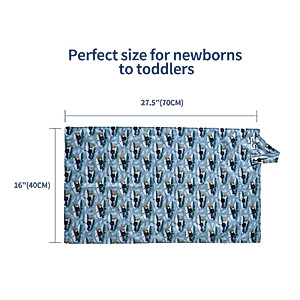 Baby Diaper Changing Pad Wipeable Portable Changing Pad, Foldable Travel Changing Mat for Baby, Newborns Toddlers Shower Gifts 2Pack（Star, 16"x27.6")