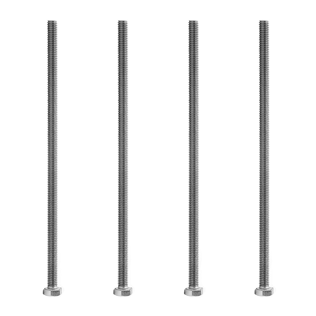 Cionyce 4 PCS M6 Hex Bolt, M6-1 x 150mm Hex Head Screws Bolts 304 Stainless Steel Hex Tap Bolts