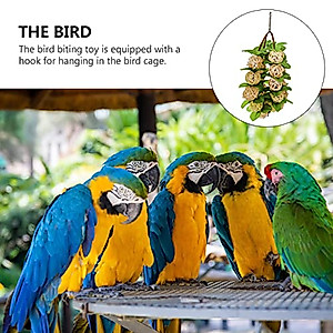 generic 1 String Chewing Chew Bird Pet Small Foraging Parrot Budgies Conures of Entertaining Lovebirds Macaws Lovebird Toys Cage for Conure Cockatiel Shredder Parakeet Toy Balls Plaything