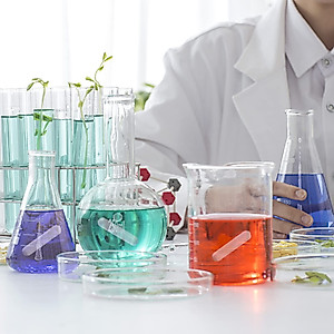 LABALPHA 6Pcs PTFE Magnetic Stirrer Mixer Stir Bar, Magnetic Stir Bar 10mm/0.39 inch