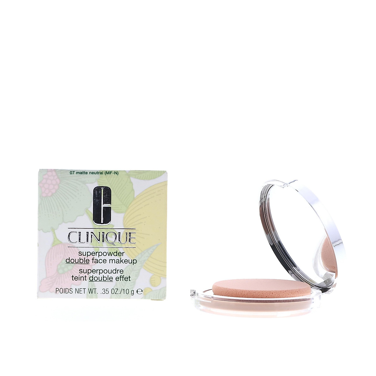 Clinique SuperPowder Double Face Makeup Powder Compact .35 oz, Matte Neutral