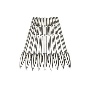 SHARROW 30pcs Archery Insert Arrowhead Stainless Steel Broadheads 80grain 100grain 120grain Arrow Tips for ID 3.2mm Carbon Arrows Shaft (80grain)